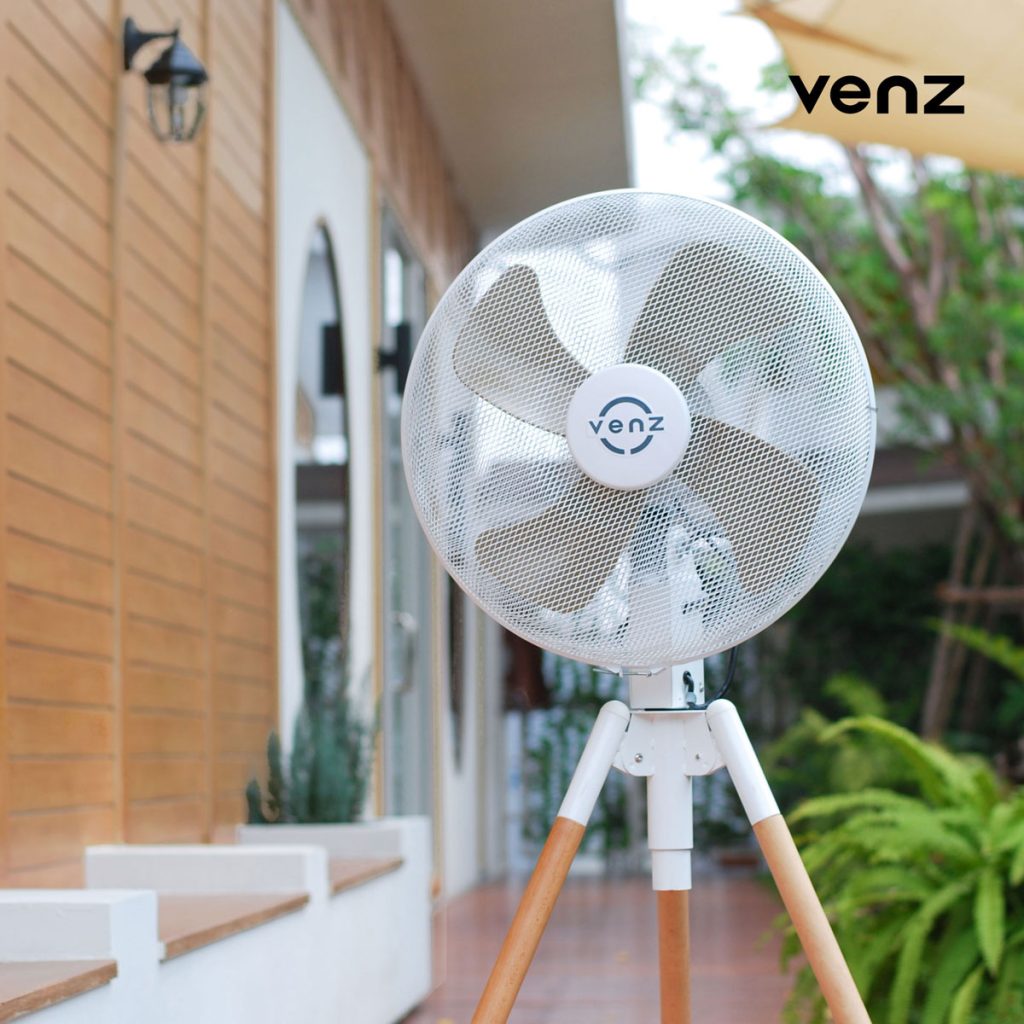 Venz เวนซ์ พัดลมไม้แท้ รุ่น Pixel 18 นิ้ว ตั้งพื้น - Venz Style
